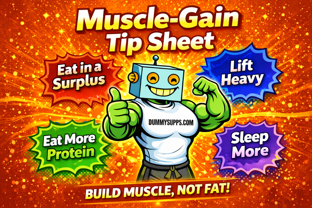 Muscle Gain Tip Sheet – Muscle Dummies