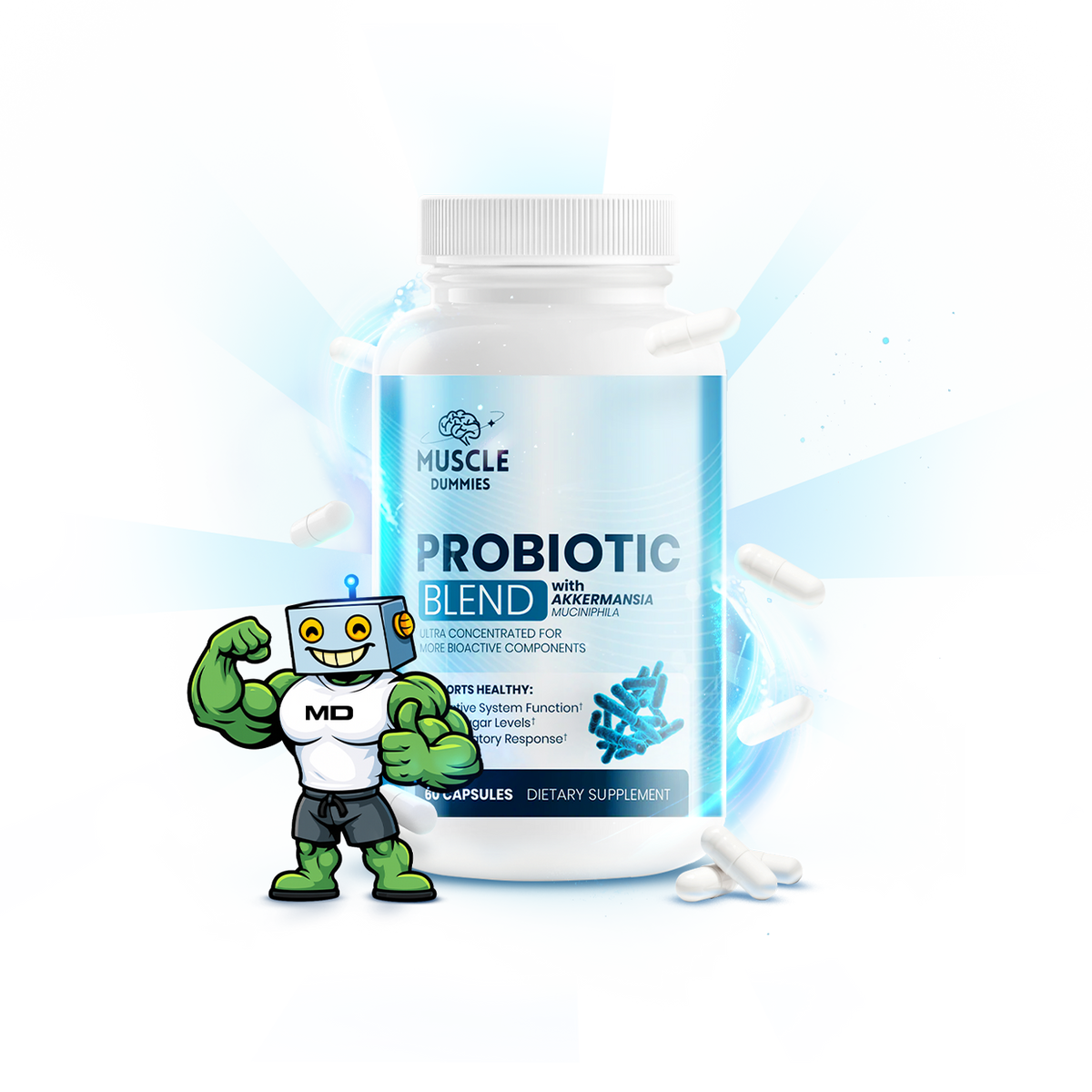 Probiotic Blend With Akkermansia – Muscle Dummies
