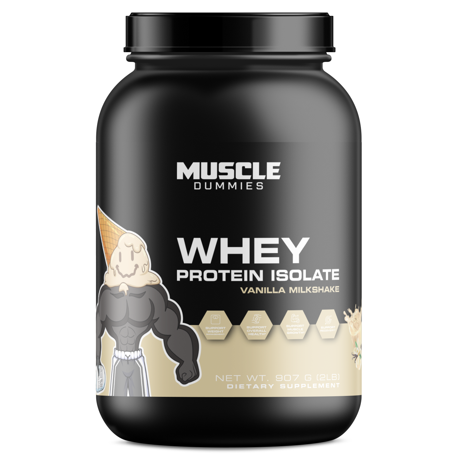 Vanilla Milkshake Whey Protein – Muscle Dummies